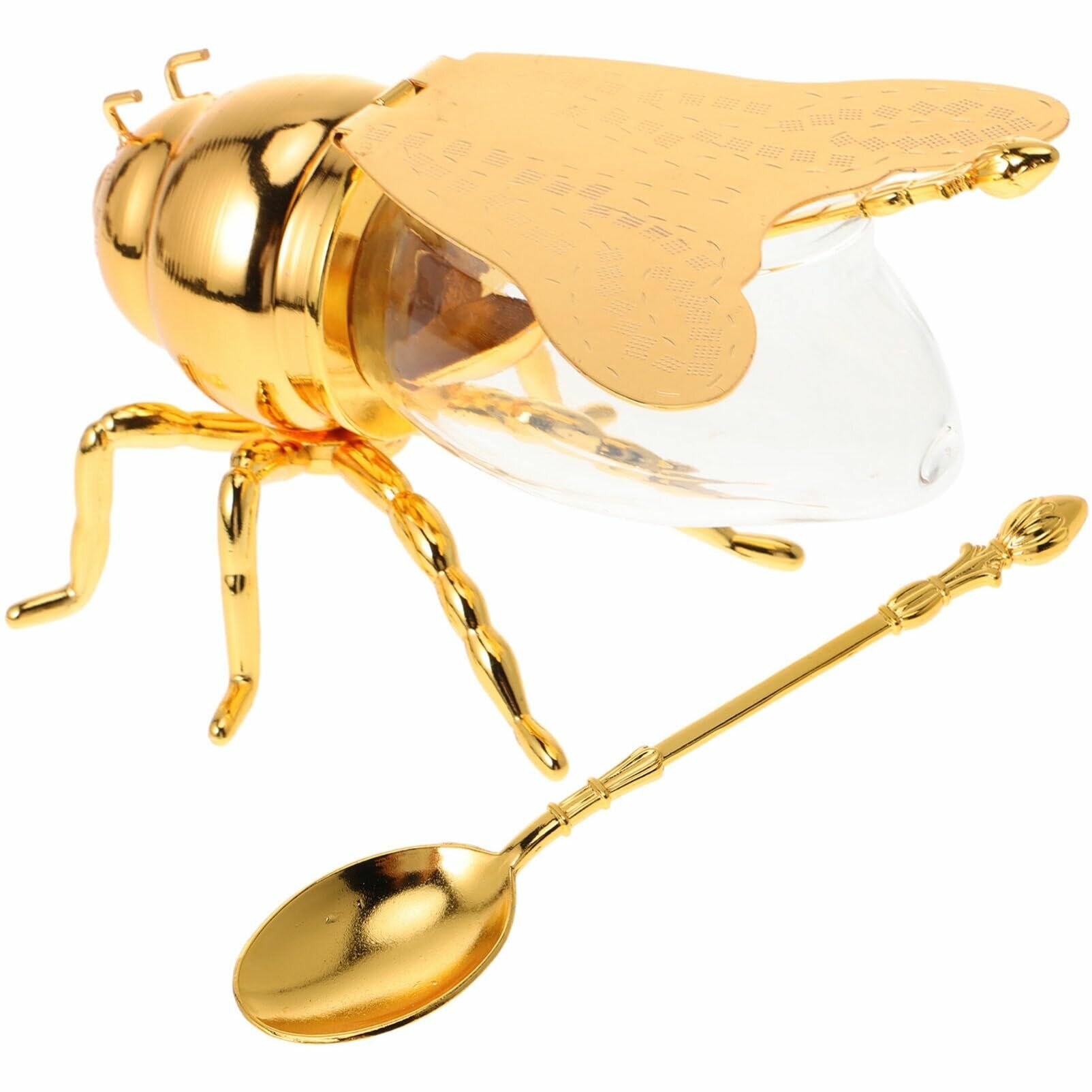 Банка для меда с декором в форме пчелы стильный контейнер для хранения меда, сиропа и специй, украшение кухни