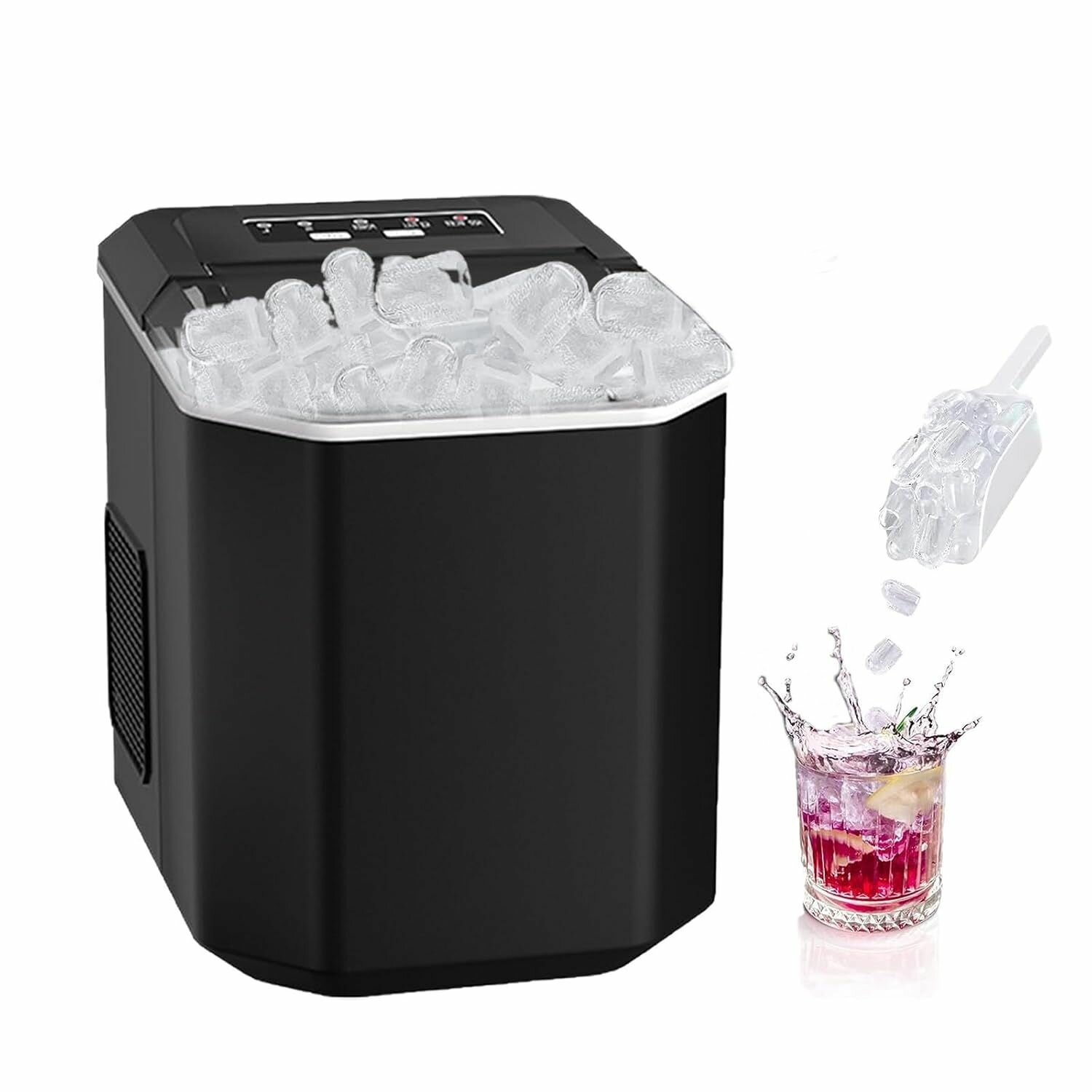 Самоочищающийся льдогенератор, готовит лед за 6-8 минут