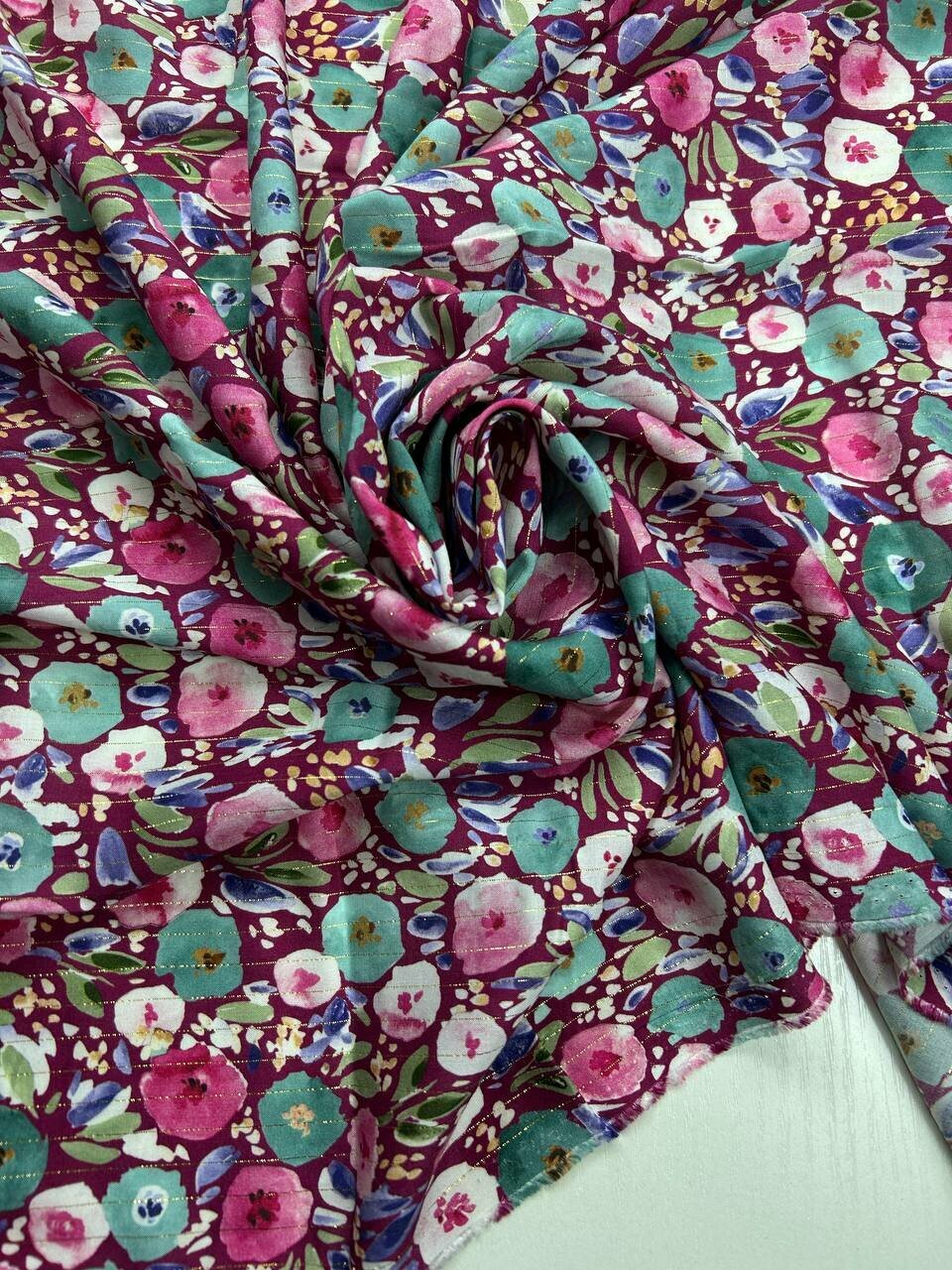 Вискоза с люрексом отрез 3 м