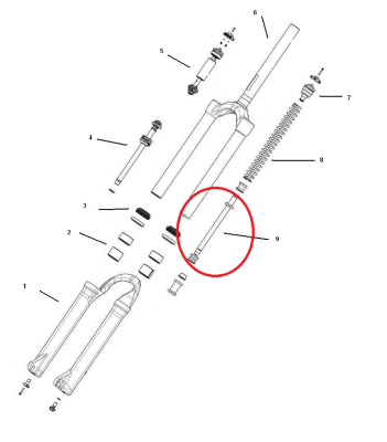 Картридж отскока Manitou Match 130 mm Compression Rod Assembly (141-27181-K004)