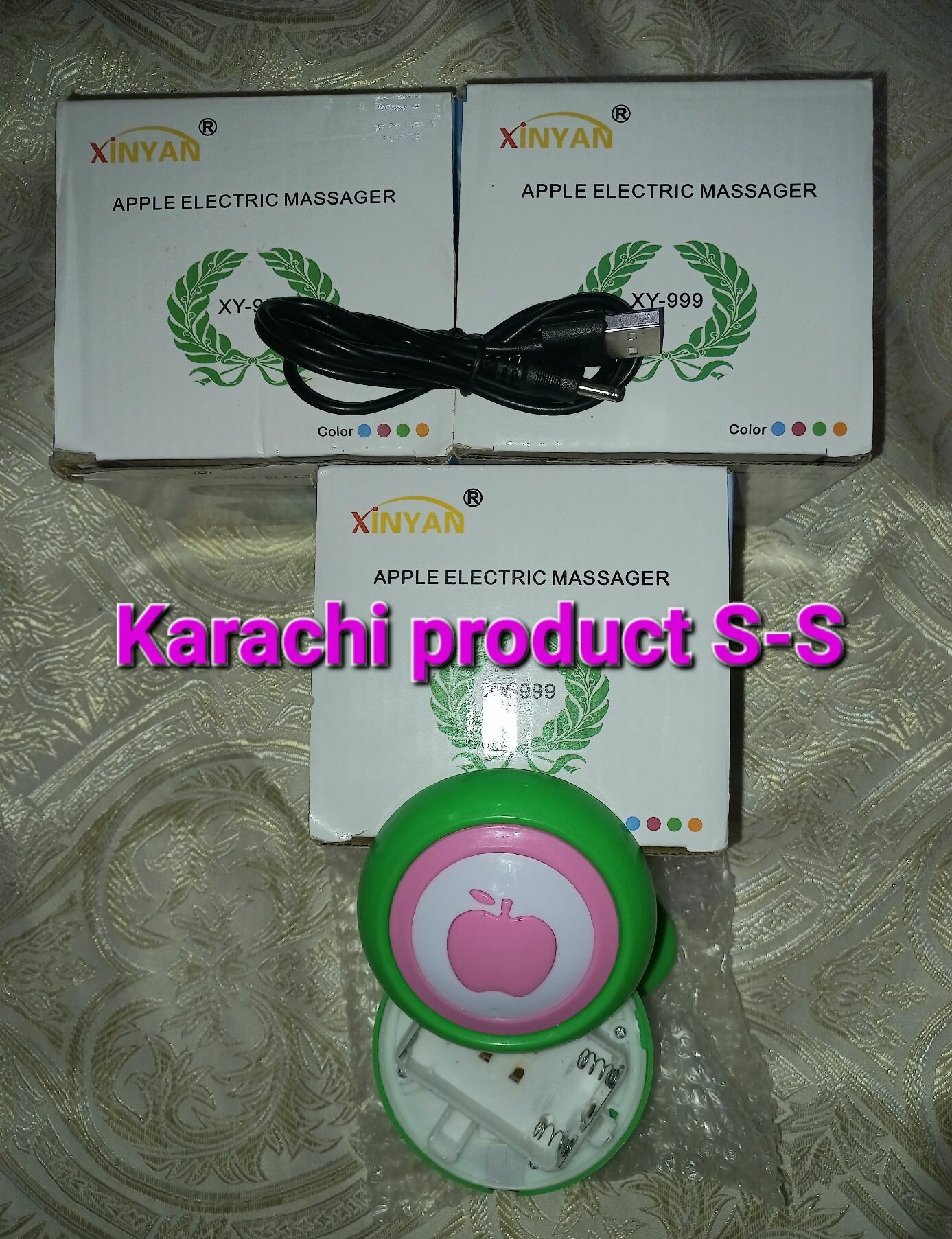 Новый мини-массажер (электрический массажер Apple) массажер для головы мини-массажер для тела для мужчин и женщин с кабелем