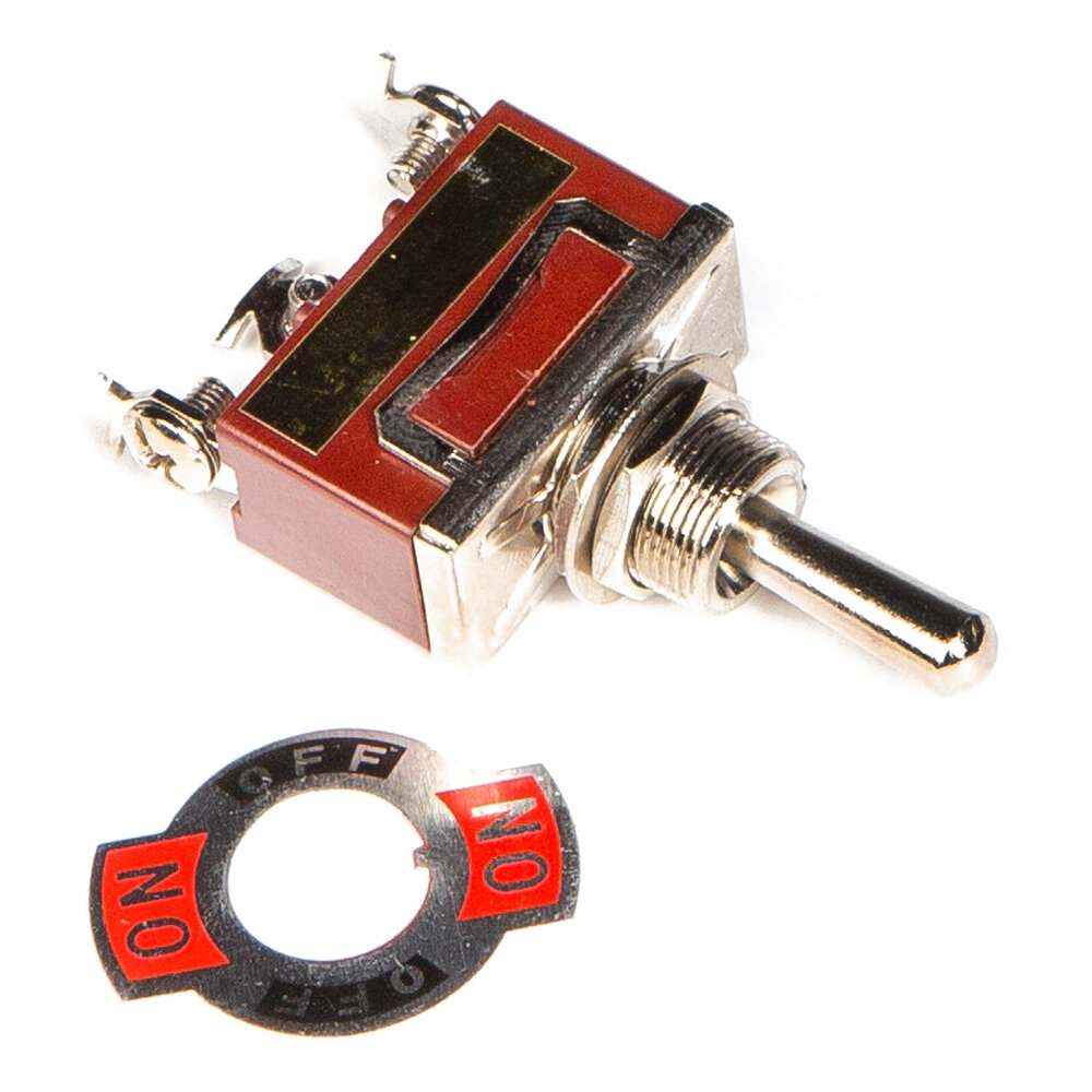 Тумблер AAA, перекидной на три положения, 15А, 12 В, металлик