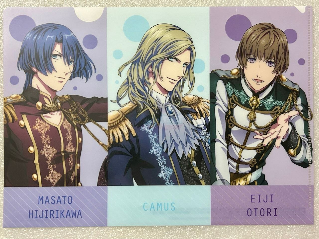 Файл. Gekijouban Uta noPrince-sama Maji Love Kingdom Masato Hijirikawa Camus Eiji Otori Clear File by Bandai