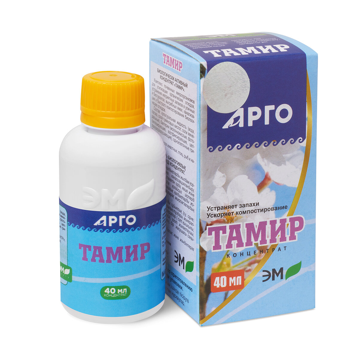 Удобрение ЭМ-центр Тамир, для комнатных и овощных растений, 30мл