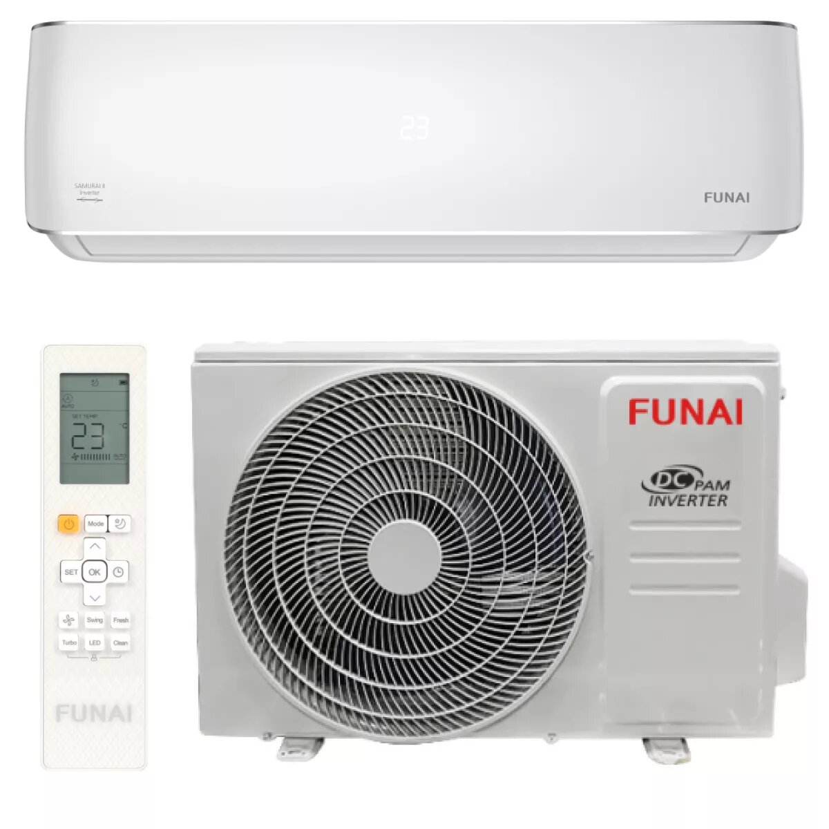 Кондиционер Funai RAC-I-SM25HP. D04 SAMURAI II Inverter (комплект)
