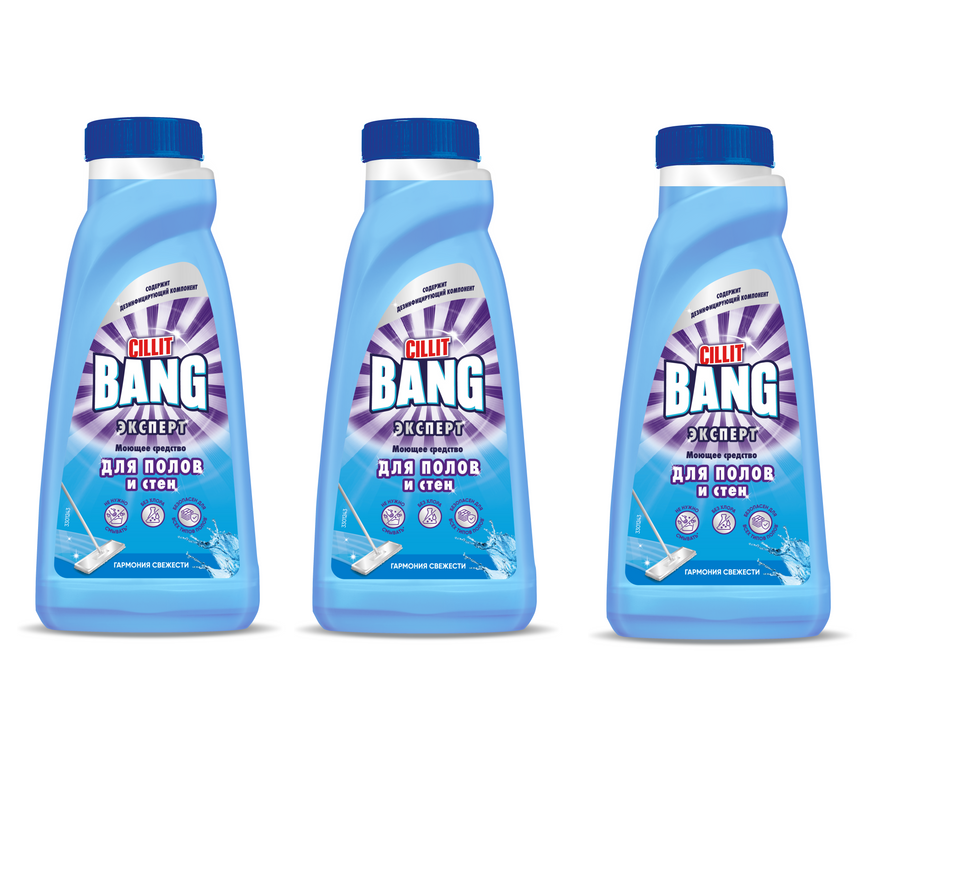 Средство Cillit Bang для полов и стен Гармония свежести, 450 мл, 3шт