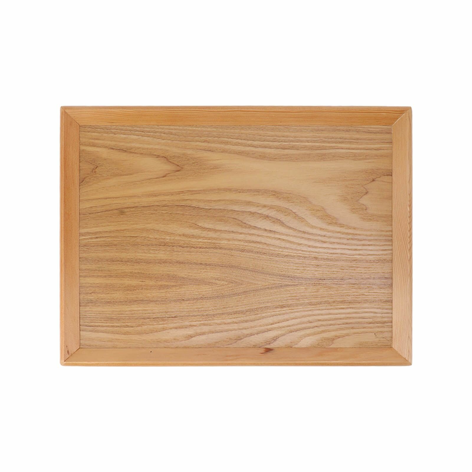 Прямоугольный деревянный поднос, многофункциональный поднос для фруктов, еды, сбора пиццы на открытом воздухе, 40 х 30,5 см