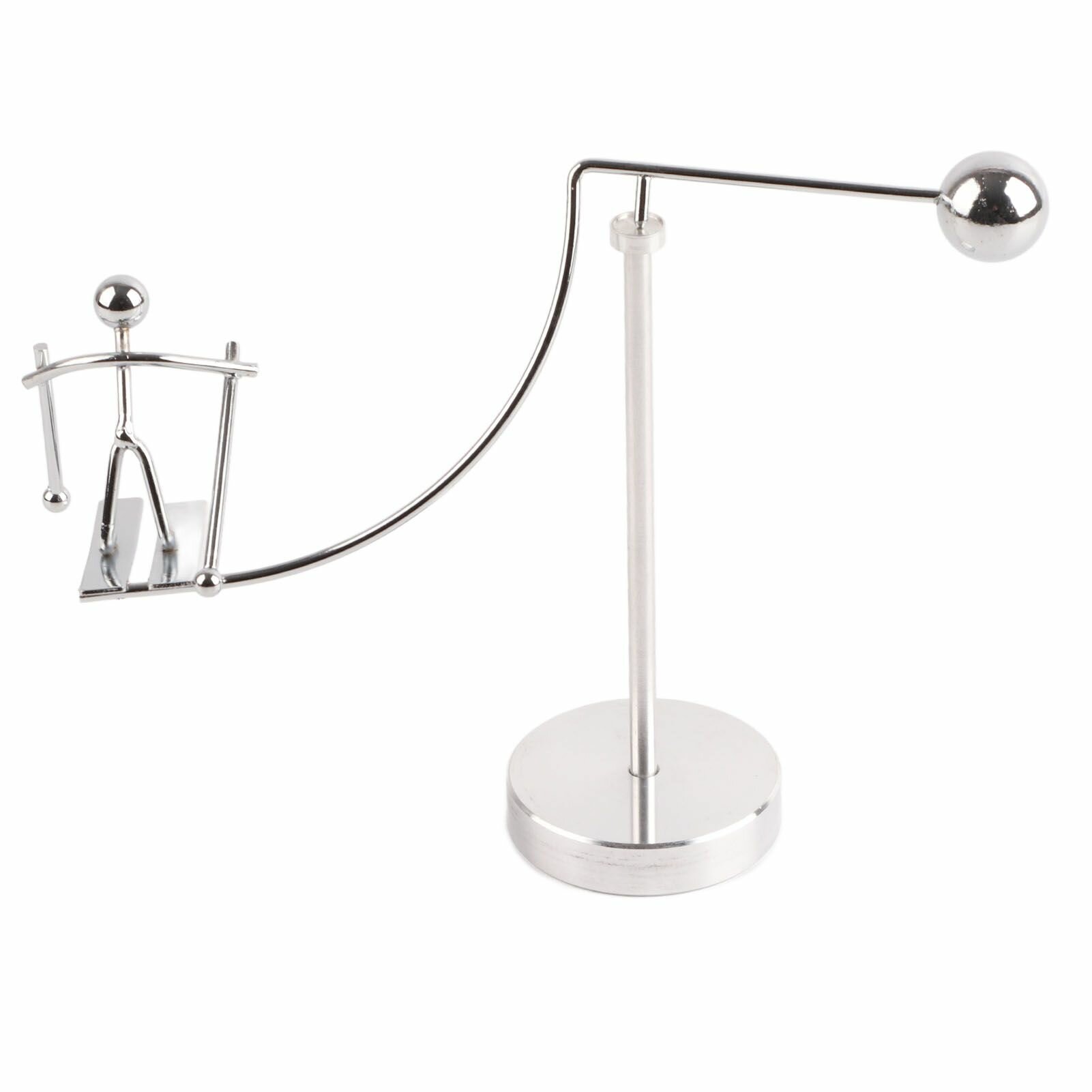 Маятник Ньютона с фигуркой бегущего человечка для рабочего стола