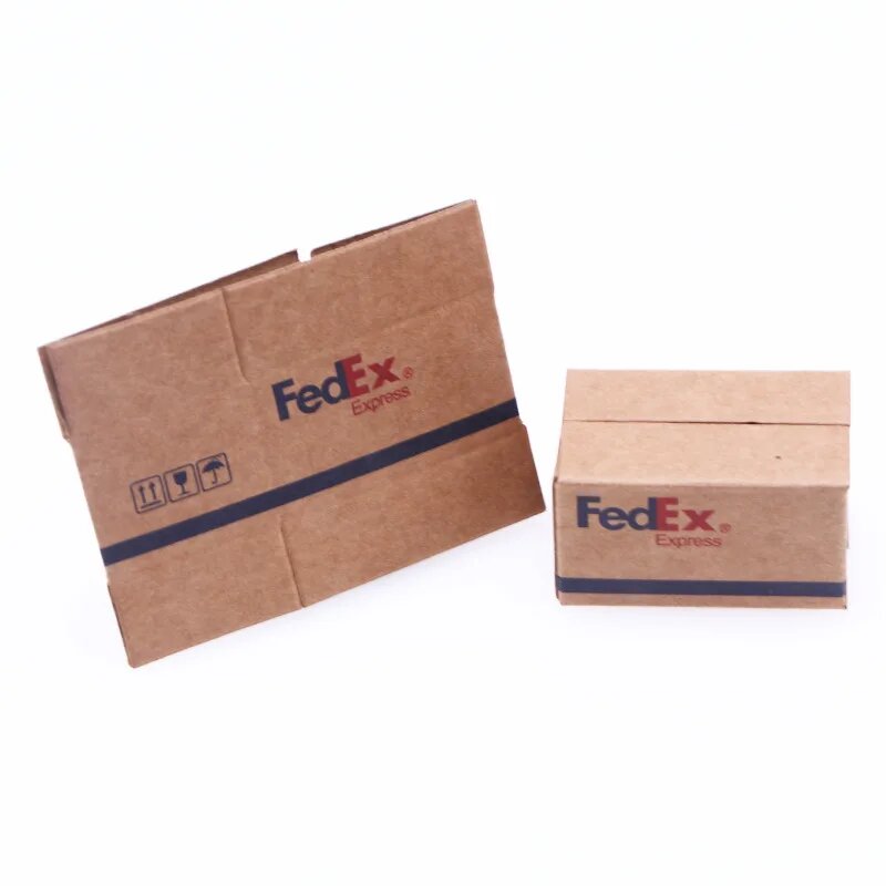 5 шт. Мини картонные коробки FedEx 1:12