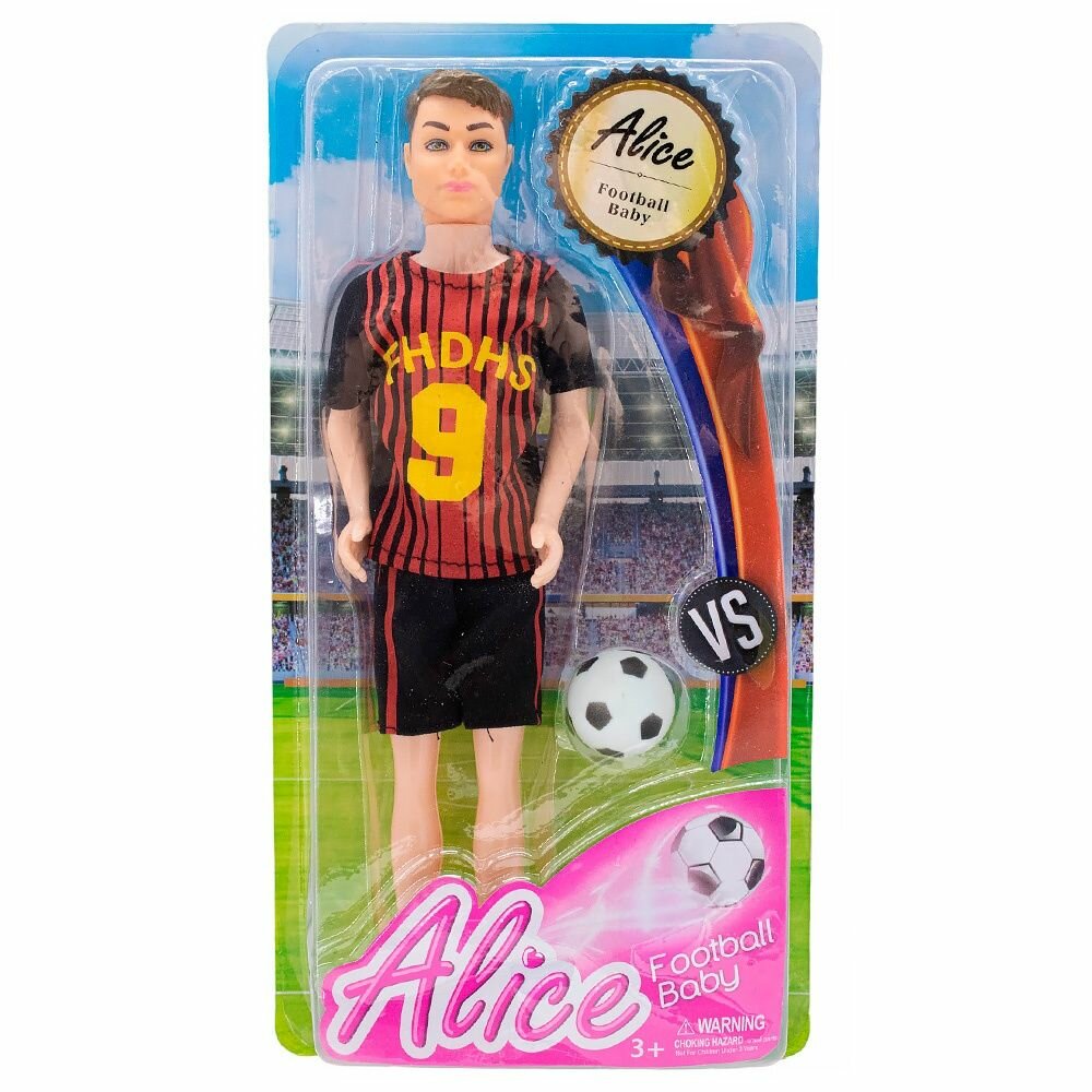 Кукла КНР Кен футболист, в коробке (1739323)