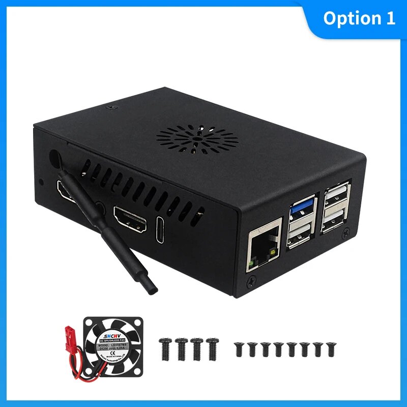 Корпус для Orange Pi 5 Max с вентилятором SHCHV