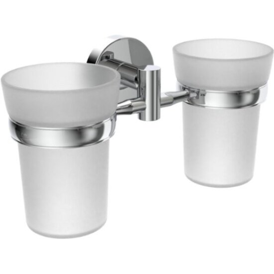 Стакан Haiba для ванной комнаты двойной хром (HB1708)