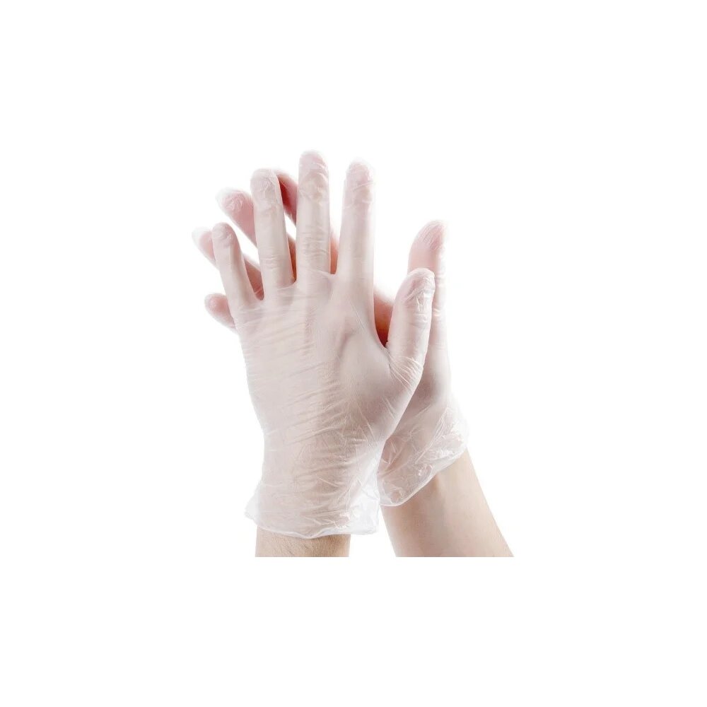 ARCHDALE Перчатки универсальные ViniMax виниловые неопудренные гладкие белые Китай, 50 пар, р. M B395M