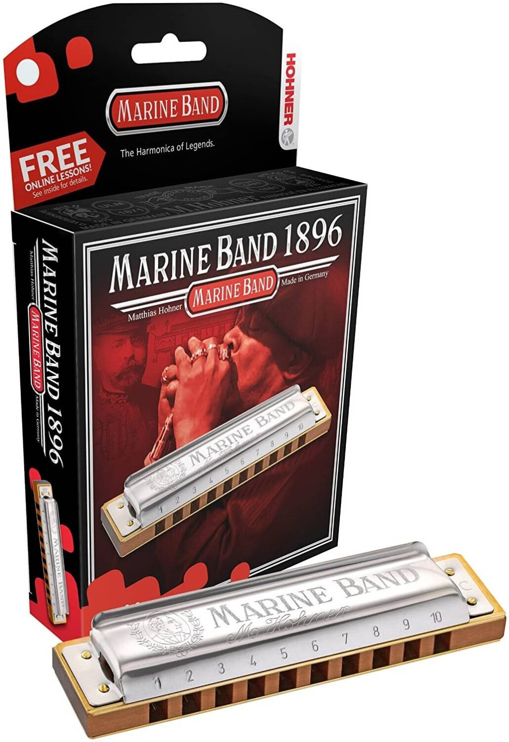 HOHNER M1896106X Marine Band 1896/20 A Губная гармоника диатоническая YZ