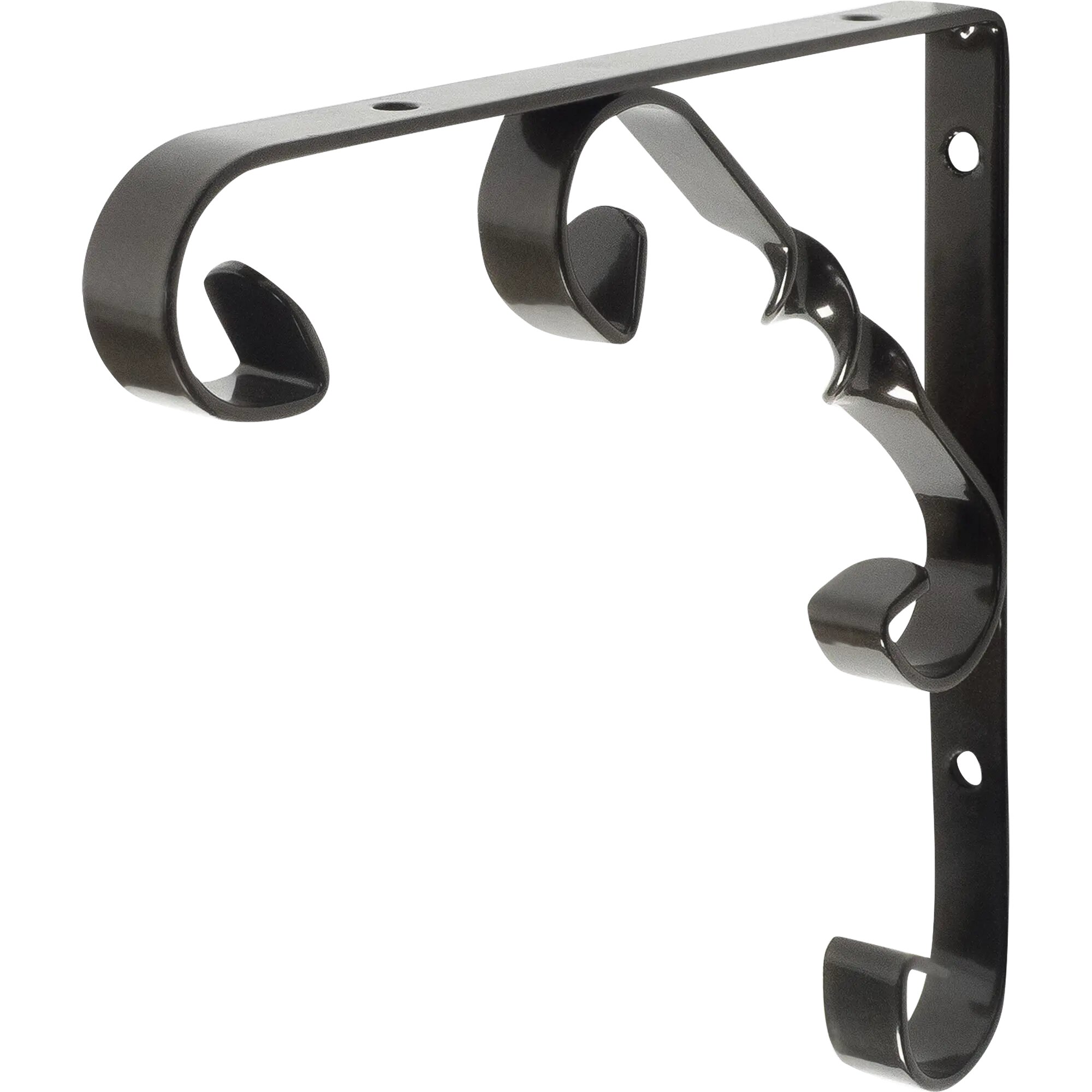 Кронштейн для полки Larvij Орнамент 15×15 см металл цвет бронза, нагрузка до 18 кг