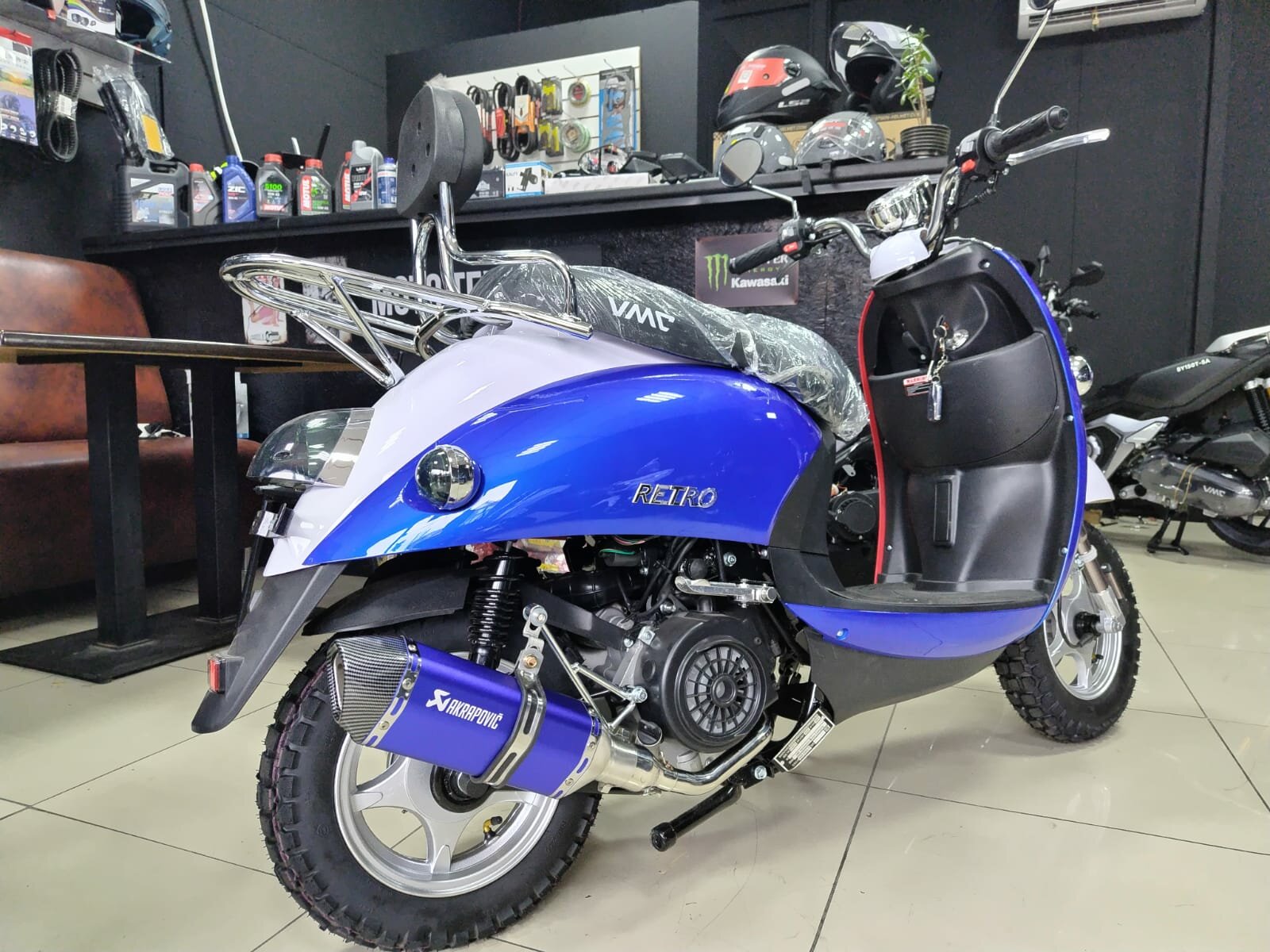 Глушитель VMC Retro прямоточный выхлоп ( глушитель 157qmj ) GY6