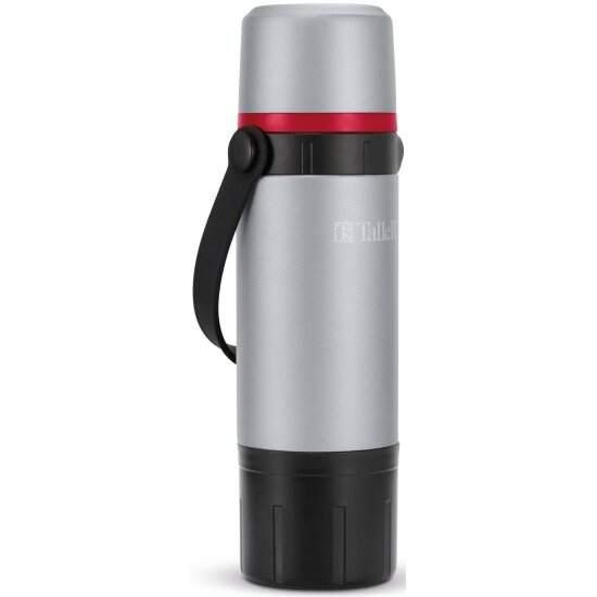 Термос Taller 0.68 л, с 2 кружками, нерж. сталь/пластик (TR-22440)