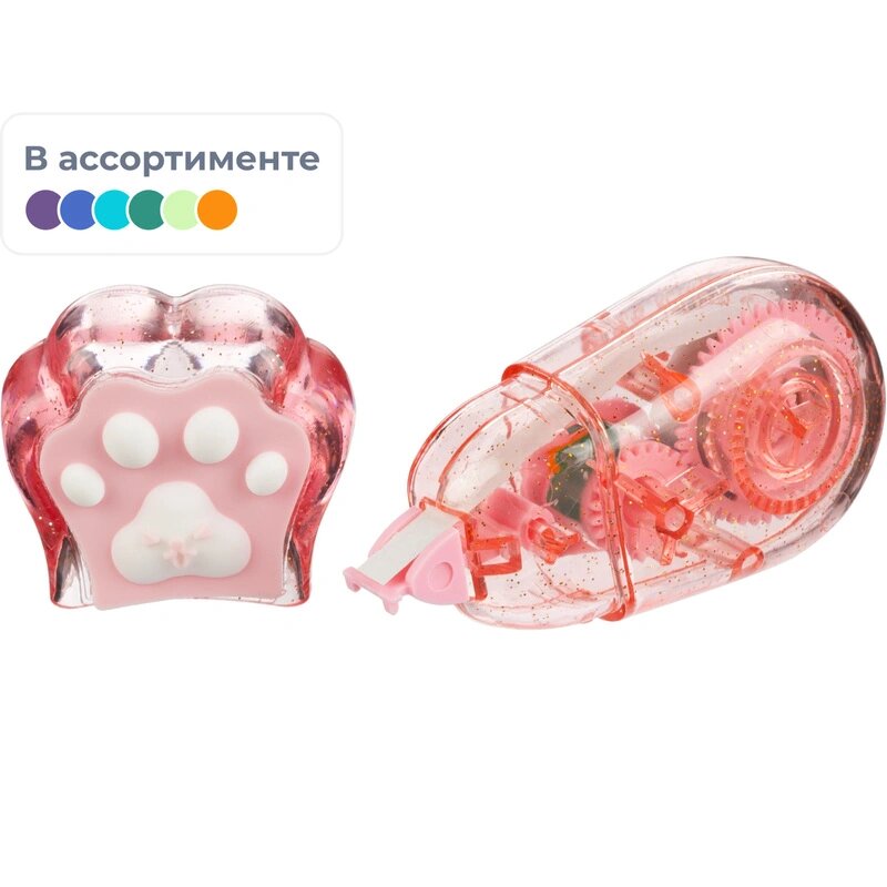 Корректирующая лента M&G 5ммx6м, корп из полистирола, цв в асс, блист ACT75172