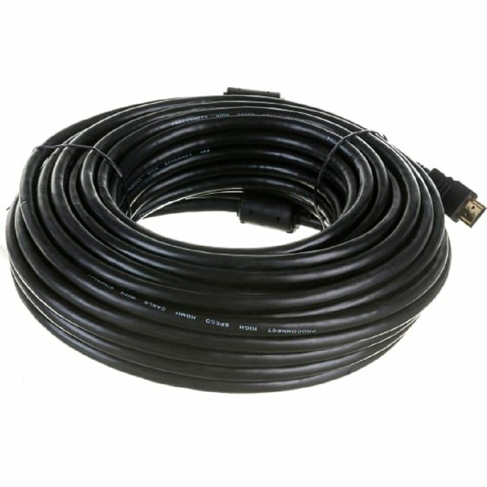 Proconnect Кабели 17 - 6110 - 6 Кабель HDMI - HDMI 2.0, 20м, Gold Zip Lock пакет