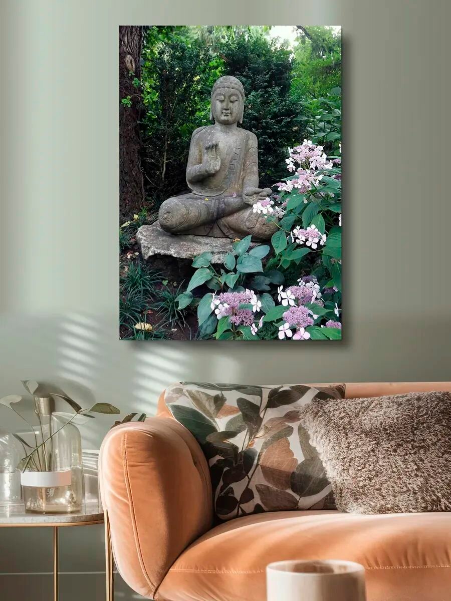 Картина "Будда в лесу", на стену 30х40см 1шт.