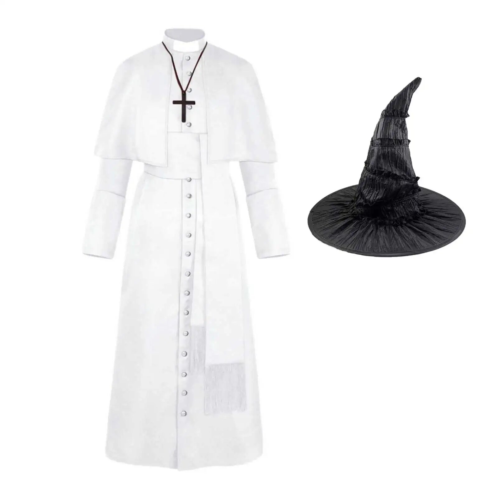 Мужской полиэстер плащ Белый, S, Set A-2