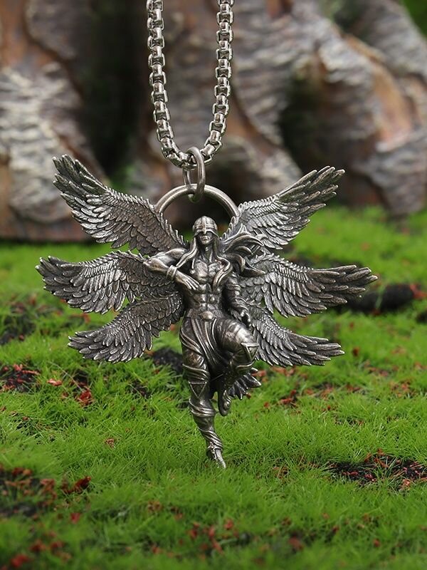 Кулон "Архангел Михаил в доспехах": Универсальный ретро талисман защиты, модный подарок для мужчин и женщин-HDJ-CJ0924