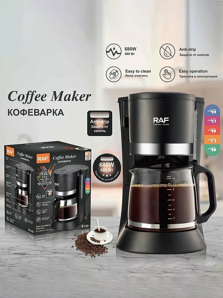 Кофеварка капельная PP-KC00958-250312M-25, черный