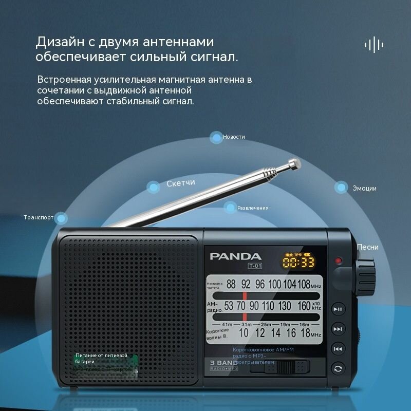 Кассетный CD-магнитофон Panda CD-107