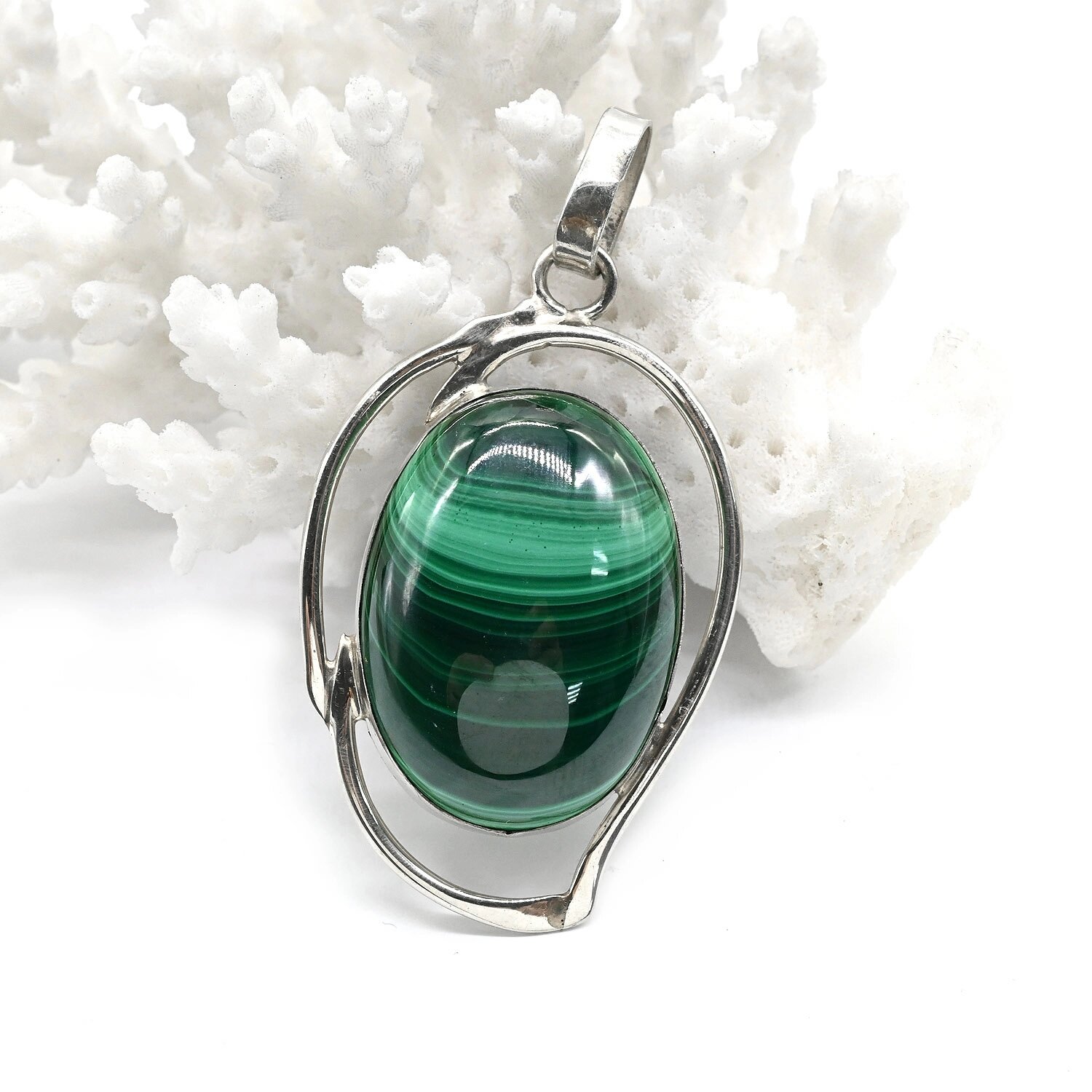 Подвеска, малахит