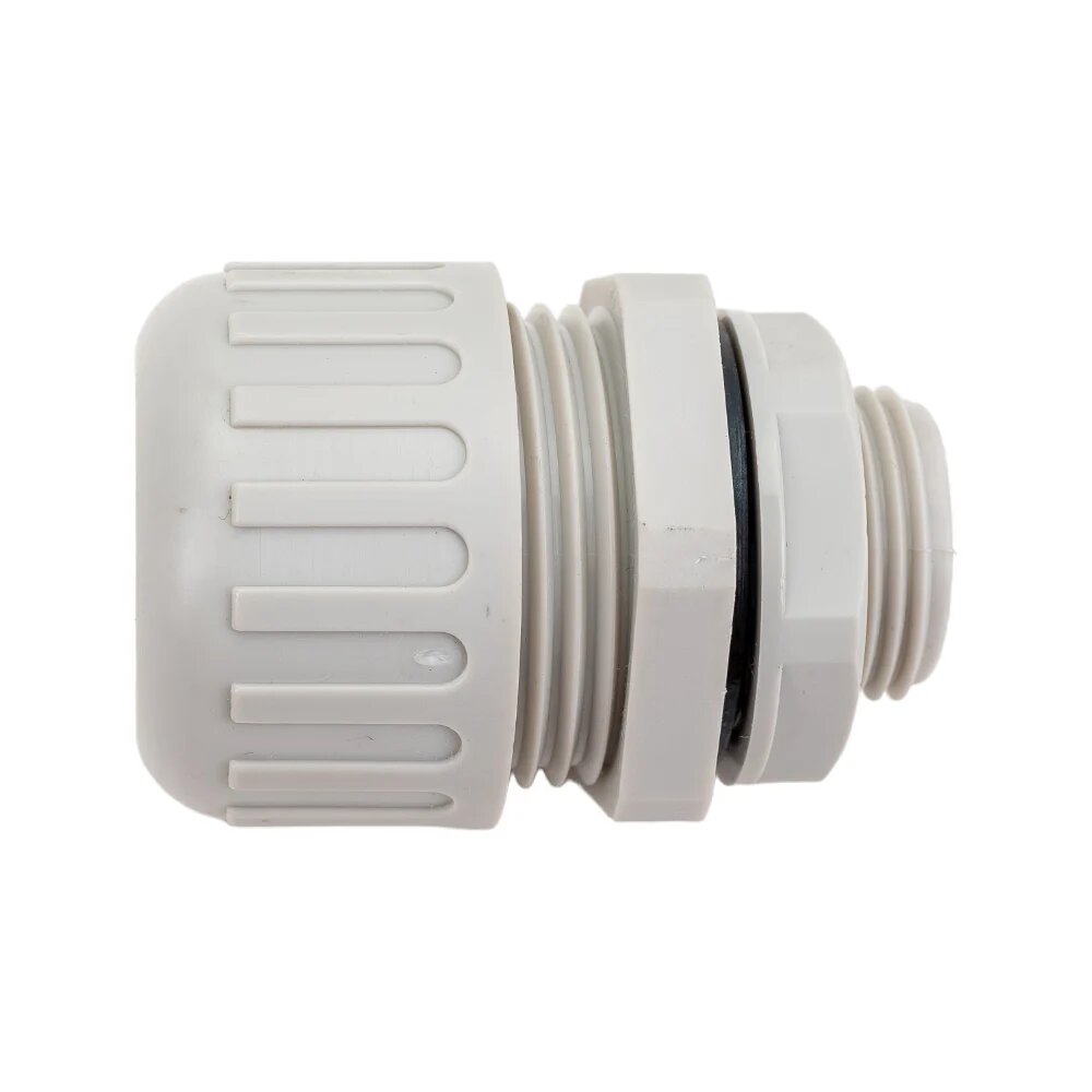 Промрукав Муфта вводная усиленная IP68 для гофрированных труб серая ВМУ-ГТ-20 М20 1 шт PR08.3273