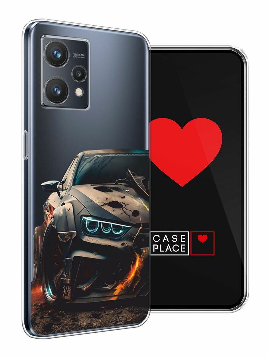 Чехол на Realme 9 4G/9 Pro Plus / Реалми 9 4G/9 Pro Plus с принтом "На износ", прозрачный — фото 1