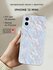 Чехол на Apple iPhone 12 mini / Айфон 12 Мини с принтом "Сиреневый мрамор"