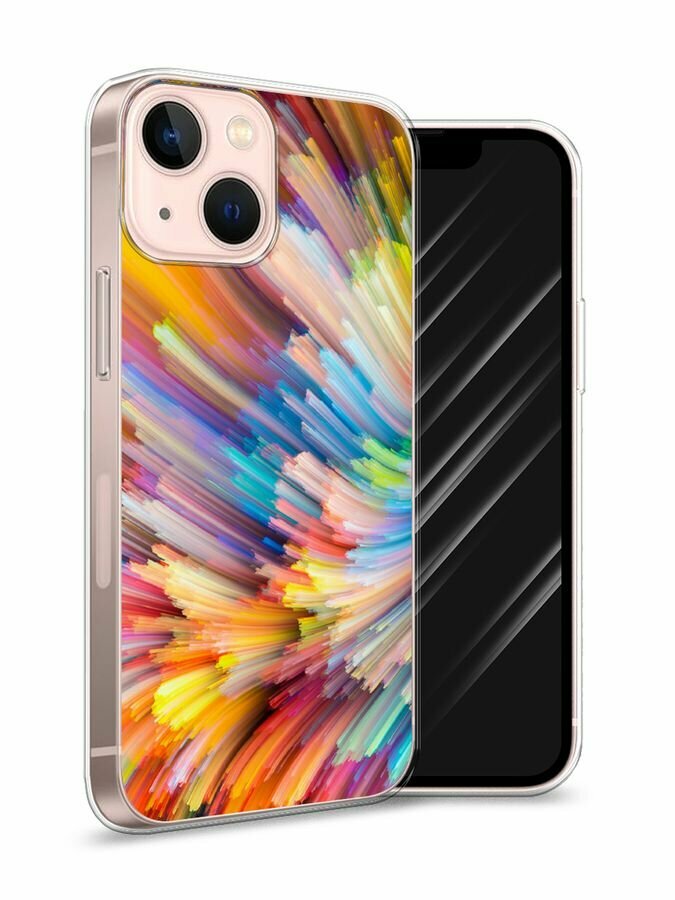 Чехол на Apple iPhone 13 mini / Айфон 13 мини с принтом Абстракция 4
