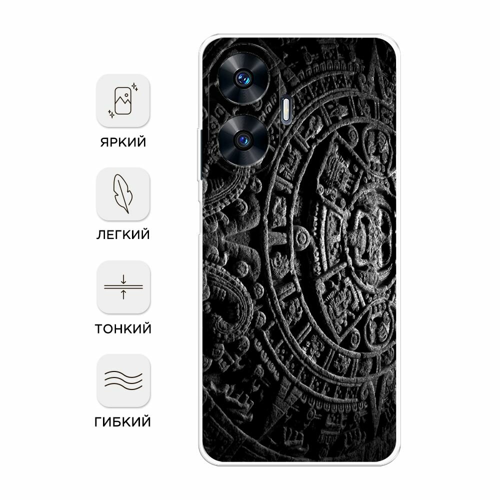 Чехол на Realme C55 / Реалми C55 с принтом "Узоры ацтеков 3" — фото 1