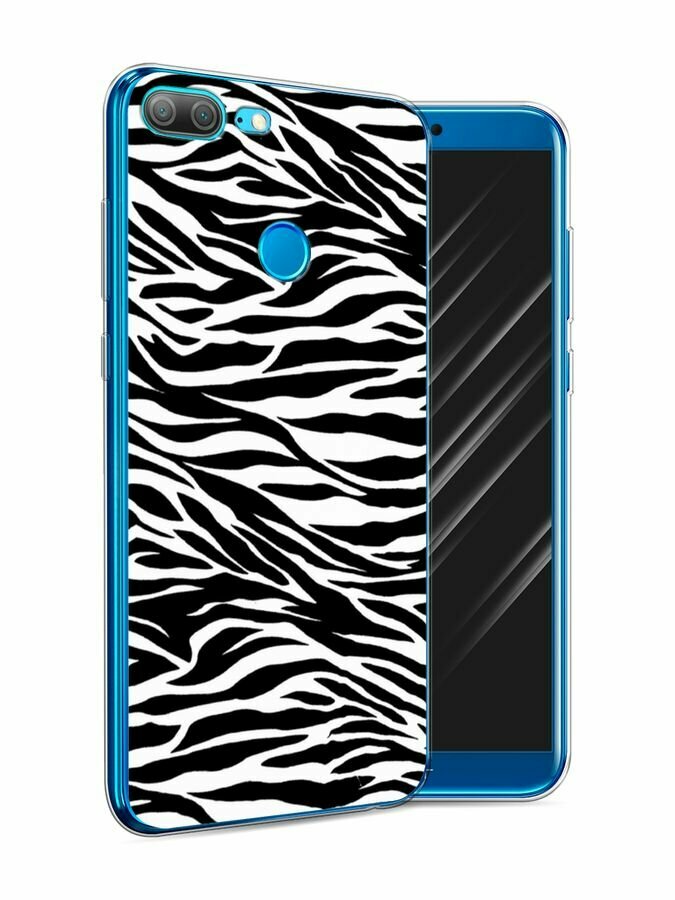 Чехол на Honor 9 Lite / Хонор 9 Лайт с принтом "Принт зебра"
