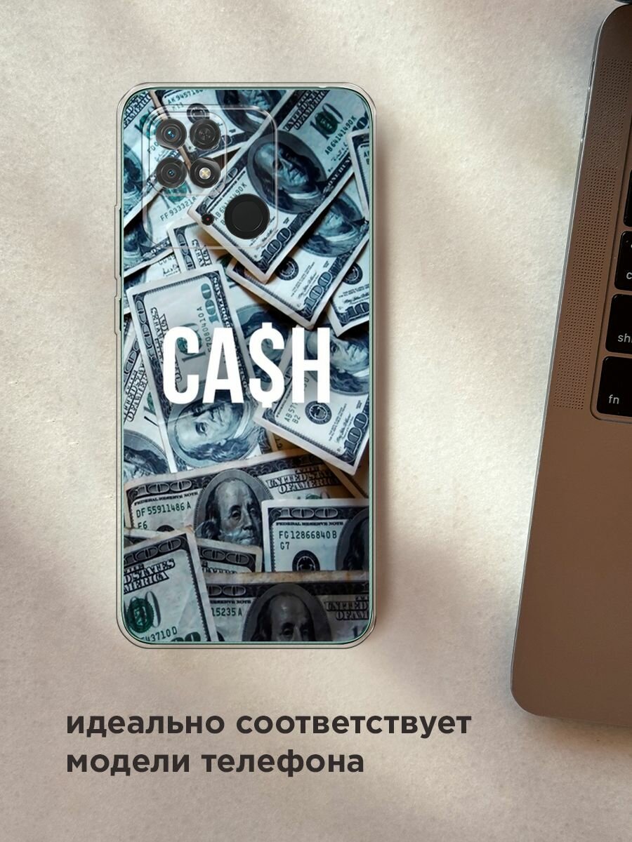 Чехол на Xiaomi Redmi 10C / Сяоми Редми 10C с принтом "Cash" — фото 1