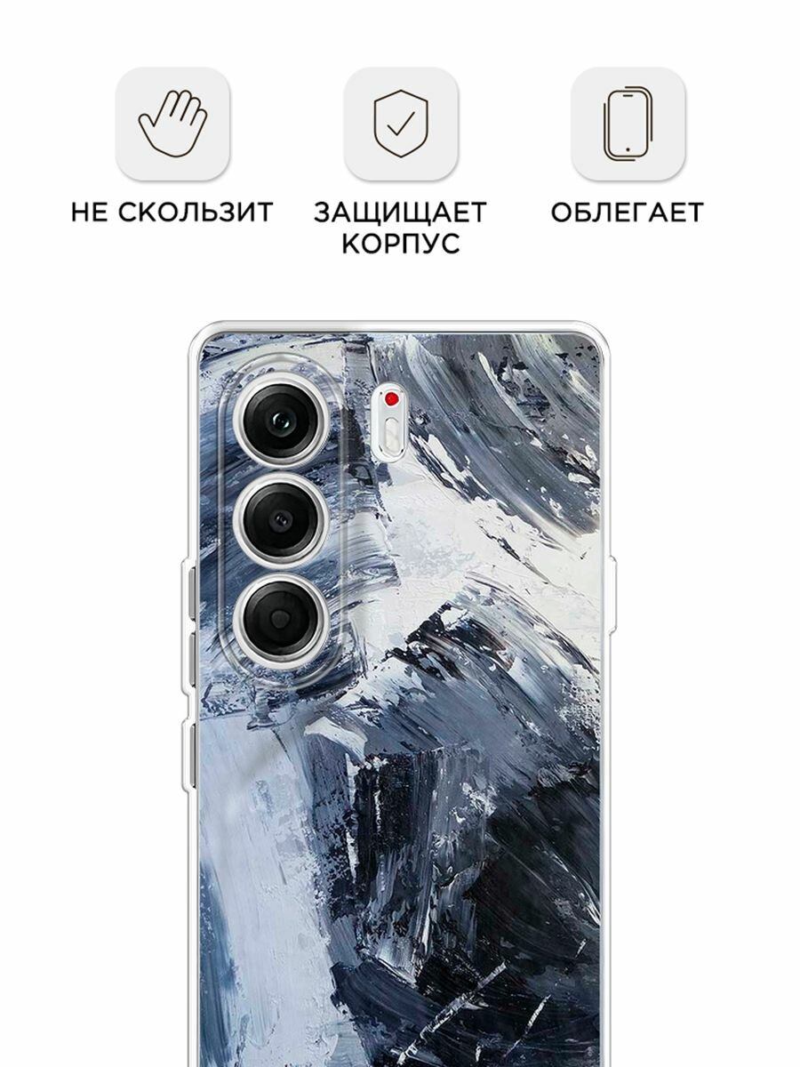 Чехол на Tecno Camon 40 Pro / Текно Камон 40 Про с принтом "Абстракция живопись" — фото 1