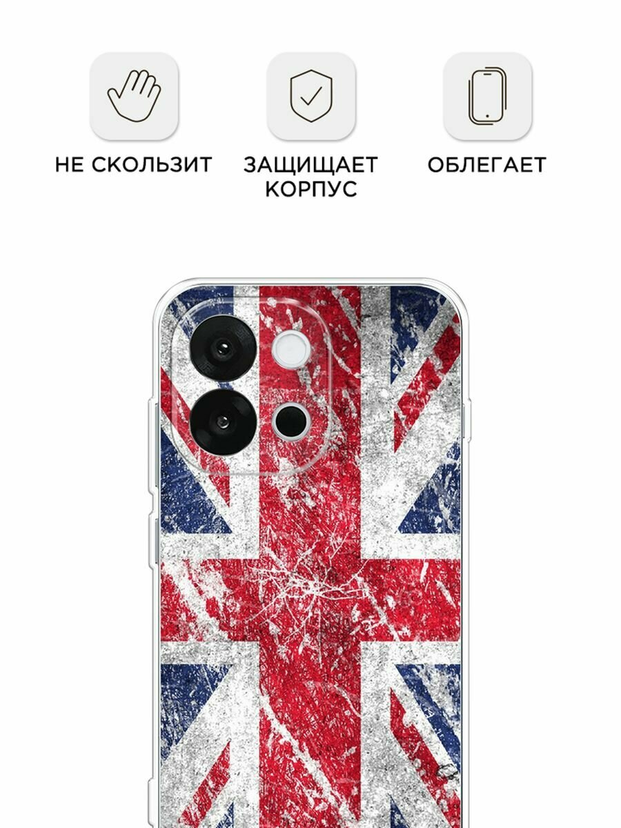 Чехол на OnePlus 13T / Ван Плас 13Т с принтом "Флаг британский" — фото 1