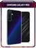 Чехол на Samsung Galaxy M16 / Самсунг Галакси М16 с принтом "Синий карбон"