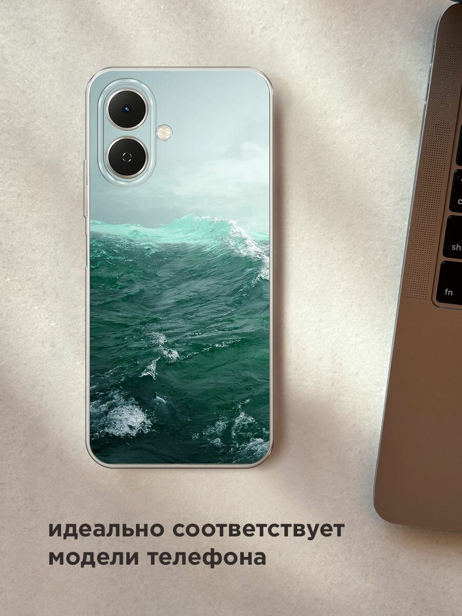 Чехол на Tecno Spark Go 2 / Текно Спарк Го 2 с принтом "Волны 12" — фото 1
