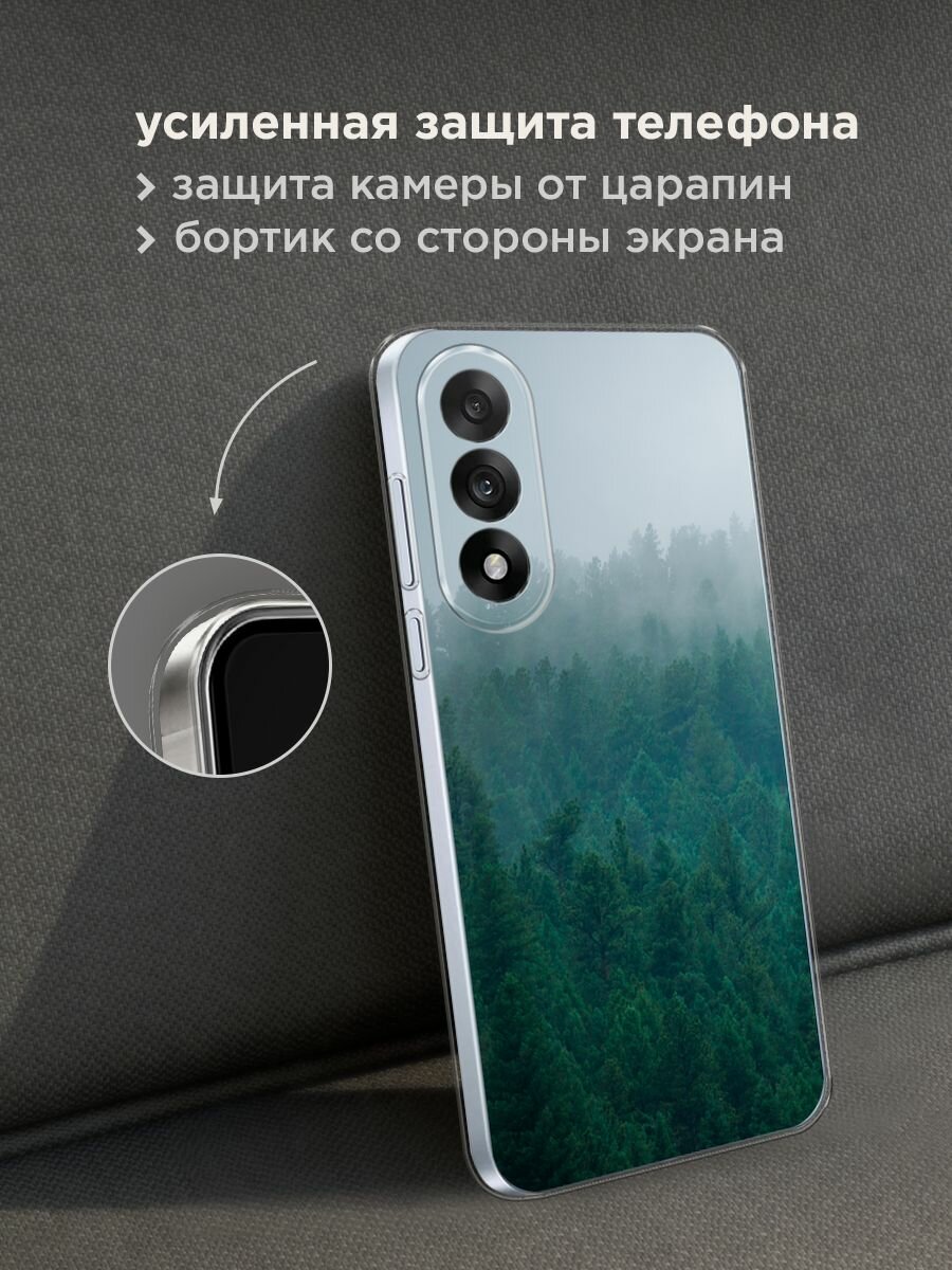 Чехол на OnePlus Nord 5 / Ван Плас Норд 5 с принтом "Лес в облаках" — фото 1