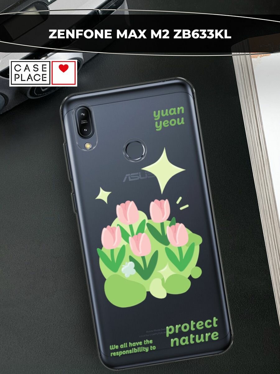 Чехол на Asus Zenfone Max M2 ZB633KL / Асус Зенфон Макс М2 ZB633KL с принтом "Protect nature"