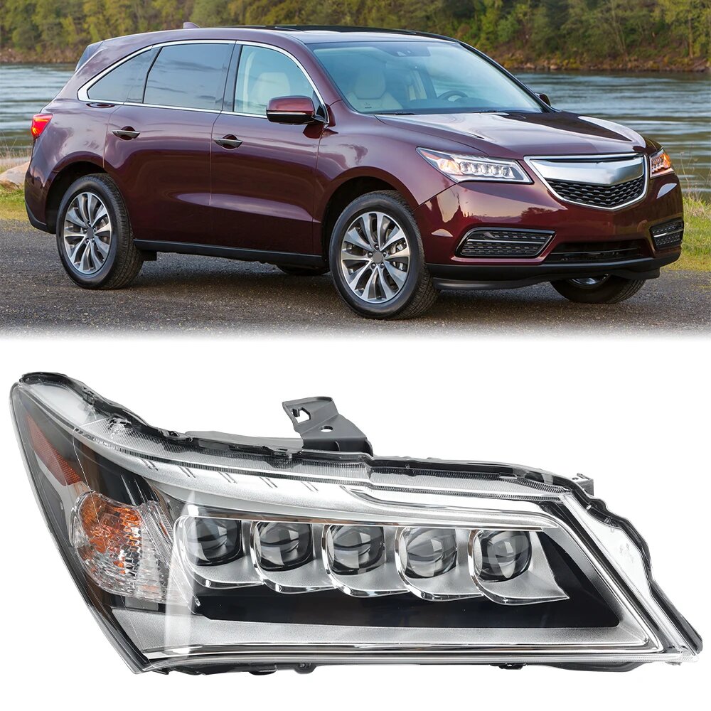 Светодиодная фара для Acura MDX 2014 2015 2016, дневные ходовые фары DRL, указатель поворота, прямая замена аксессуаров 33150TZ5A01 1pcs right side