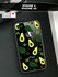 Чехол на Apple iPhone 4/4S / Айфон 4/4S с принтом "Авокадо паттерн", прозрачный