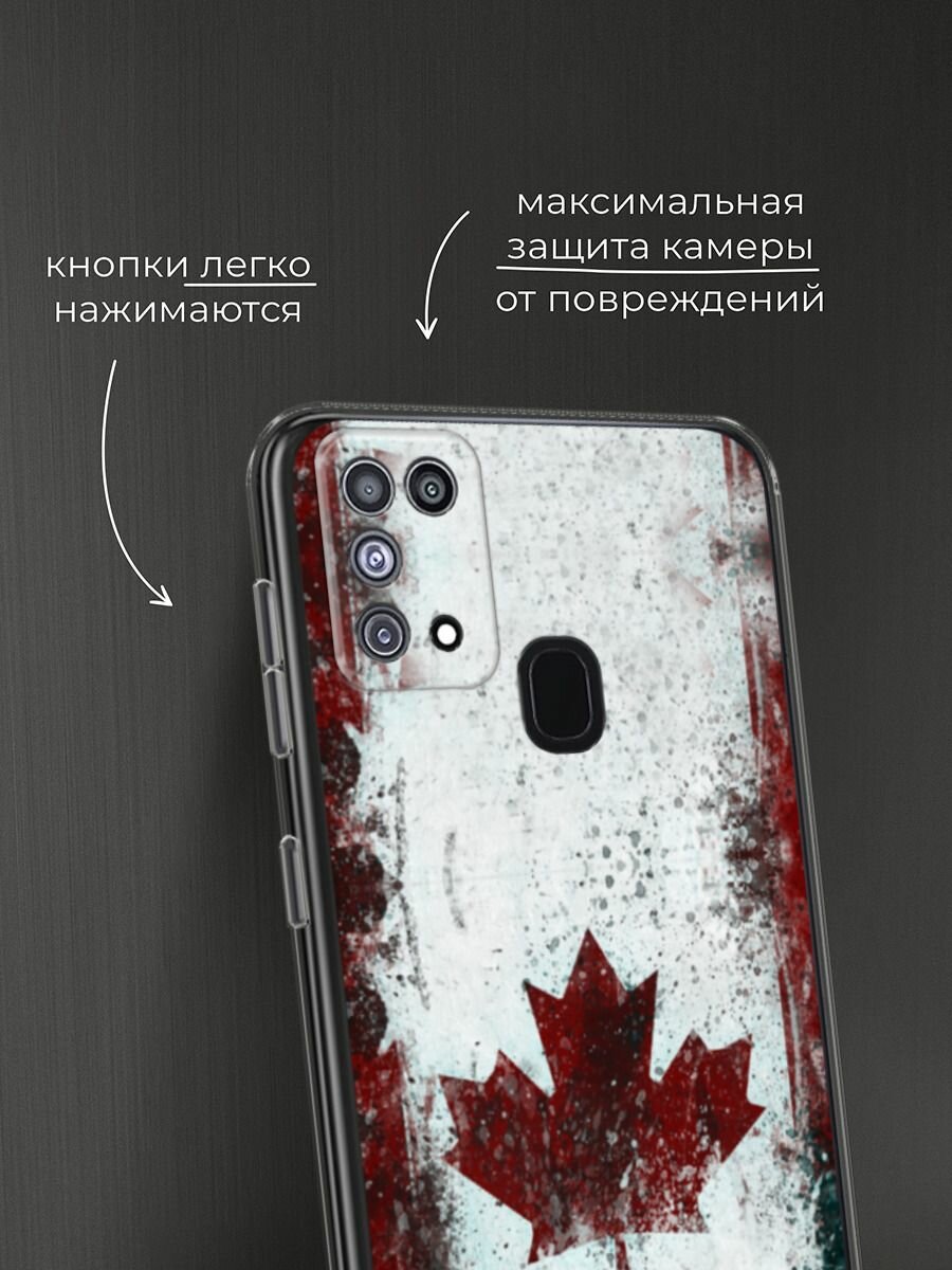 Чехол на Samsung Galaxy M31 / Самсунг Галакси М31 с принтом "Канада" — фото 1