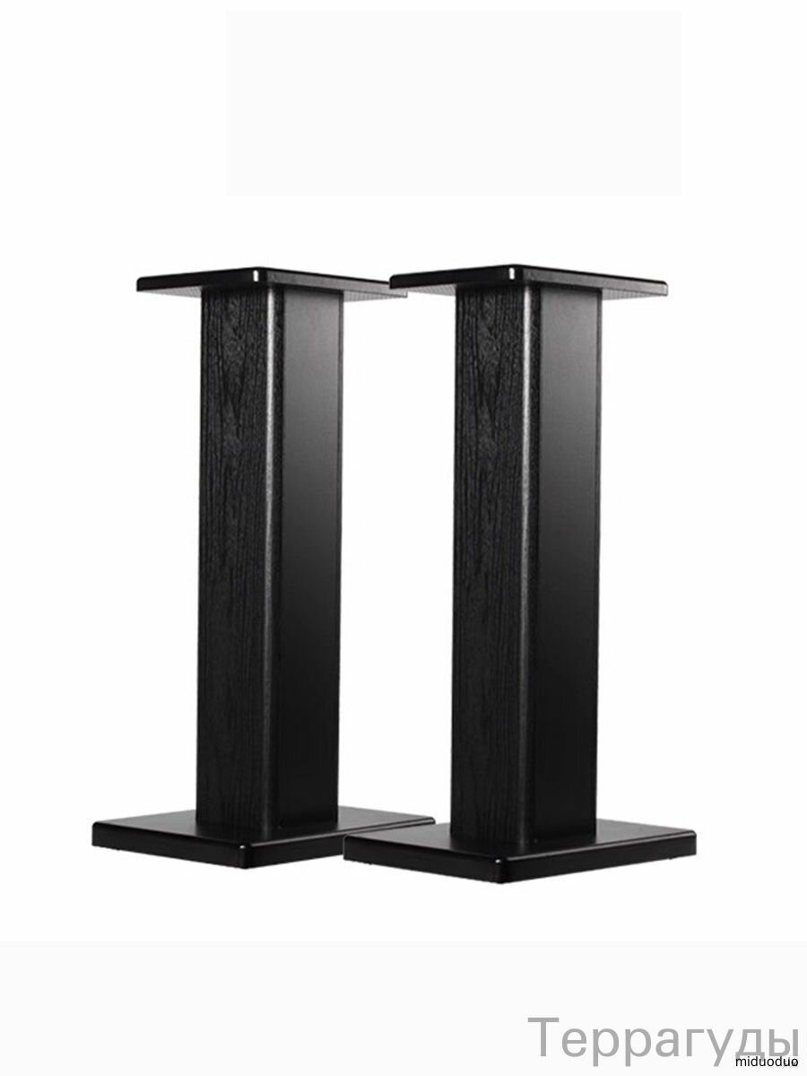 Стойка для колонок 70/90см, МДФ+ПВХ кожа, Полость для песка, Антискользящее основание, Пара