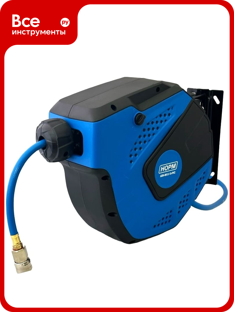 Шланг пневматический PVC 10 м, 8х12 мм, в самоскручивающейся катушке NORM ASN-0812-10-PVC