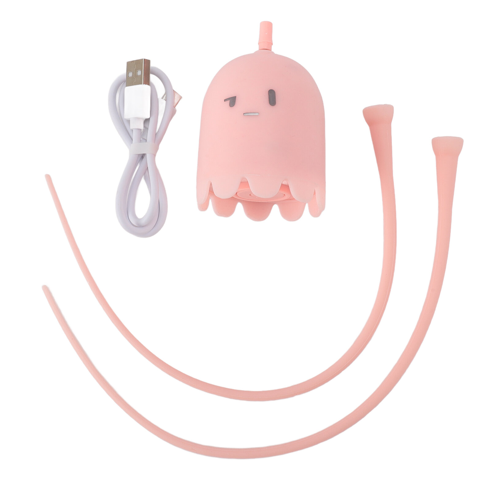 Electric Cat Toy Soft Silicone Interactive Self Play Autorotation Wand Kitten Chewing Roseate