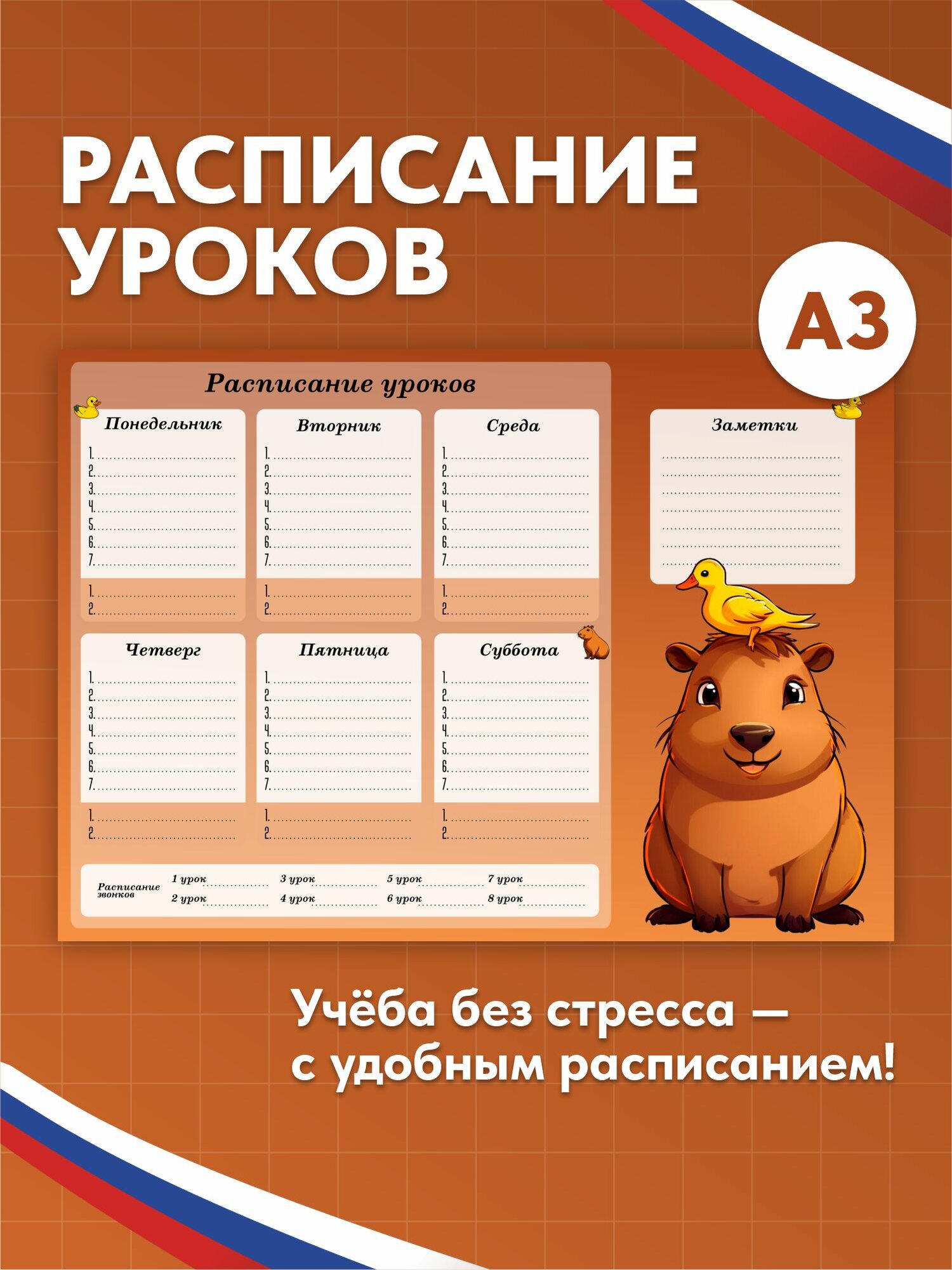 Расписание уроков Капибара