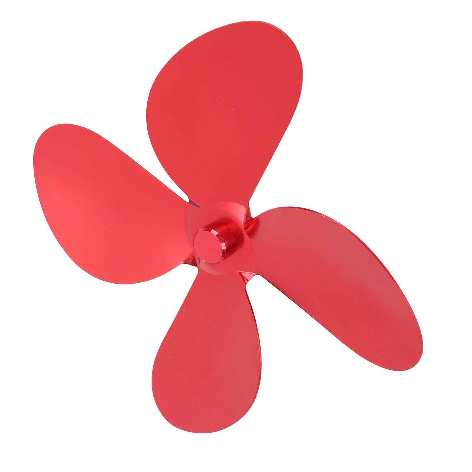 Лопасть вентилятора печи 4 лопасти из алюминиевого сплава Замена лопасти вентилятора камина для аксессуаров для вентилятора печи Красный